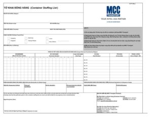 Container packing list là gì?Tổng hợp 28 giấy hạ container của hãng tàu