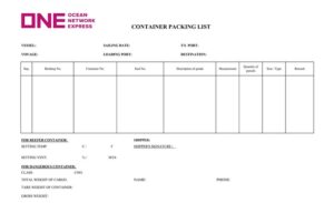 Container packing list là gì?Tổng hợp 28 giấy hạ container của hãng tàu